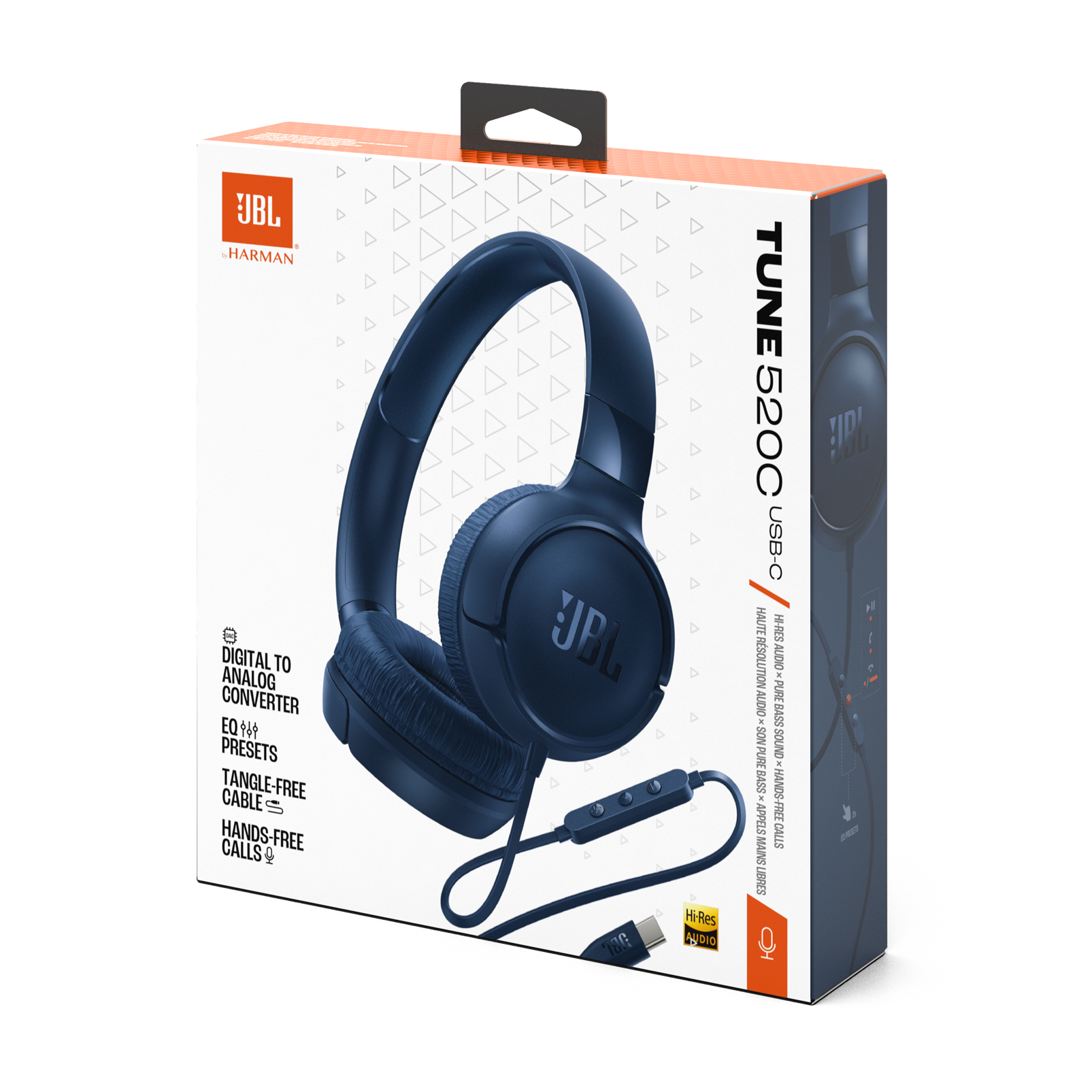 JBL Tune 520C USB-C | Hi-Res wired on-ear headphones