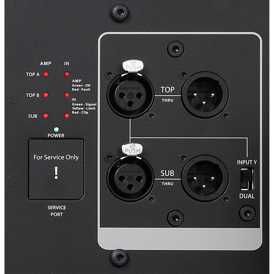 BRX325SP | Modular Portable Line Array Subwoofer with 6-Channel Amplifier