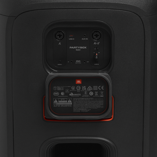 JBL PartyBox 520 | Portable battery-powered party speaker with powerful and loud sound